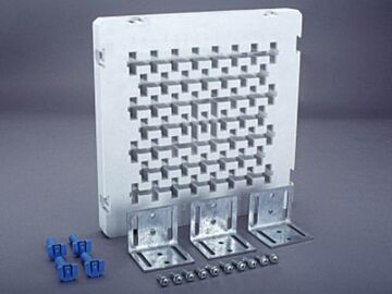 35009 Wohner busbar support, 4-pole, centre