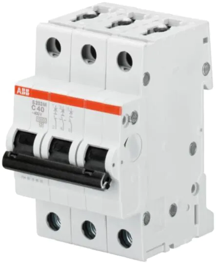 ABB S203M-C6 MCB - S200M - 3P - C - 6A