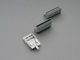 32513 Wohner 10-pole connector, with support, 250 V Pack of 10