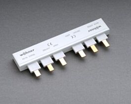 33906 Wohner comb-type busbar, 3-pole, for 2 NH fuse switch ...