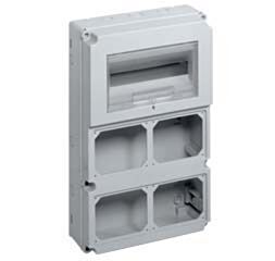 FM3251SQ Ilme Box for 4 switched sockets (SQ) and room for RCD