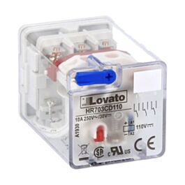 LOVATO HR703CD110 - IND. RELAY 11 PINS 3C/O 10A 110VDC+LED