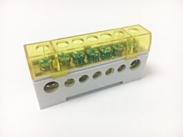 Teknomega Insulated Block 1 Pole distribution block 80A 7 Ways