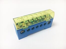 Teknomega Insulated Block 1 Pole distribution block 80A - 7 Ways