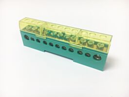 Teknomega Insulated Block 1 Pole distribution block 80A - 15 Way