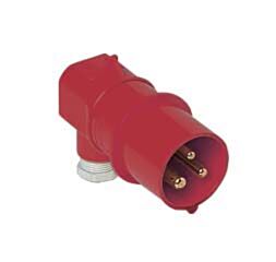 PE1664SA Ilme Angled plug 16 amp 415 volt 4 pole IP44