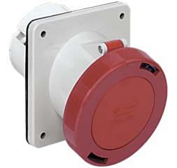 PEW12565PI Ilme Panel mounted inclined socket 125A 415v 5P IP67