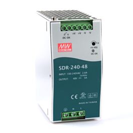 SDR-240-48 Power Supply 1 Phase in, output 48 volts DC 5.0 Amps