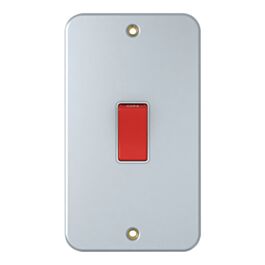 SM1145 Chint 45A Double Pole Switch Vertical Style MetalClad