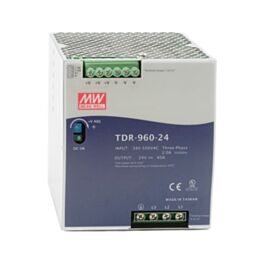 TDR-960-24 Power Supply 3 phase in, output 24 volts DC 40.0 Amps